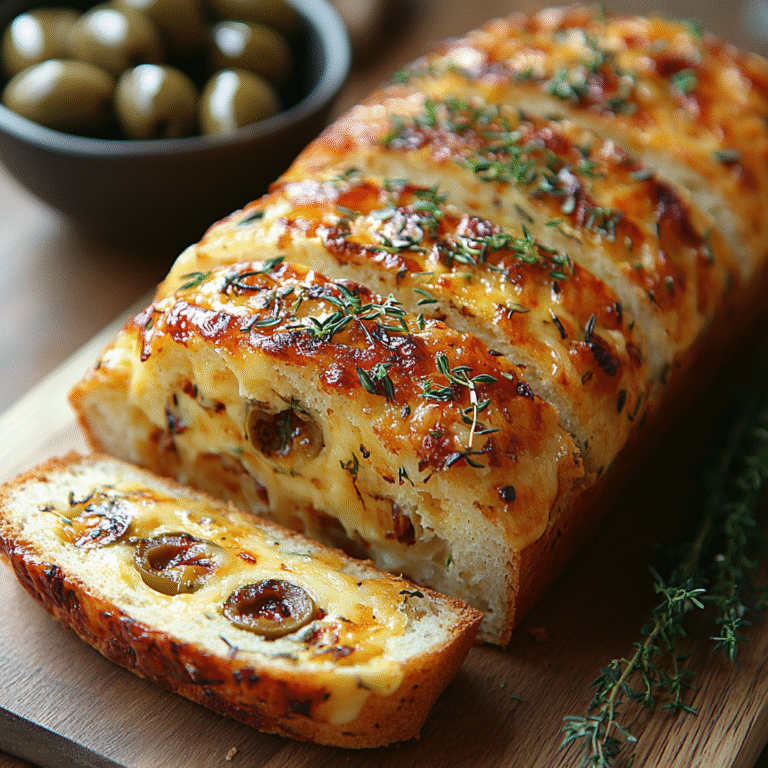 Cheese and Olive Quick Bread – The Best Savory Loaf to Bake Fast
