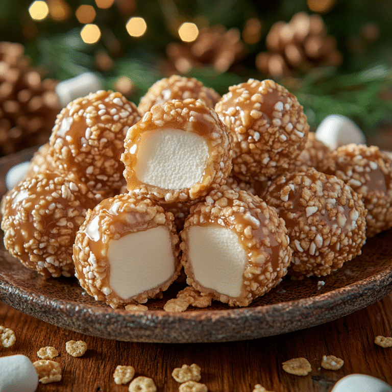 Marshmallow Caramel Crunch Balls – The Best No-Bake Treat You’ll Ever Try