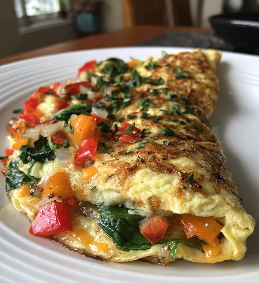Loaded Veggie Cheese Omelette: 7 Comforting Steps to Savor
