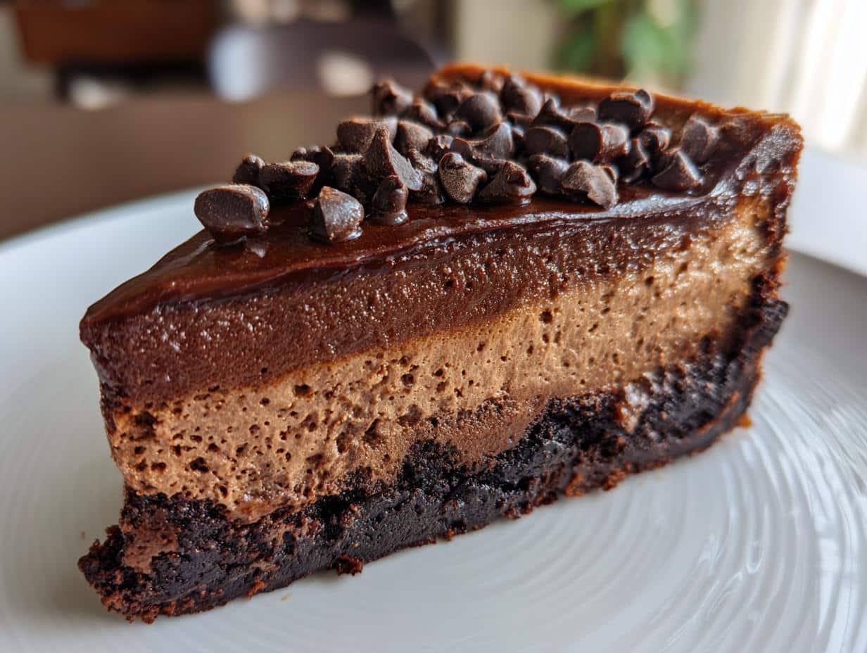 MINI MOCHA BROWNIE CHOCOLATE BASQUE CHEESECAKE Bliss