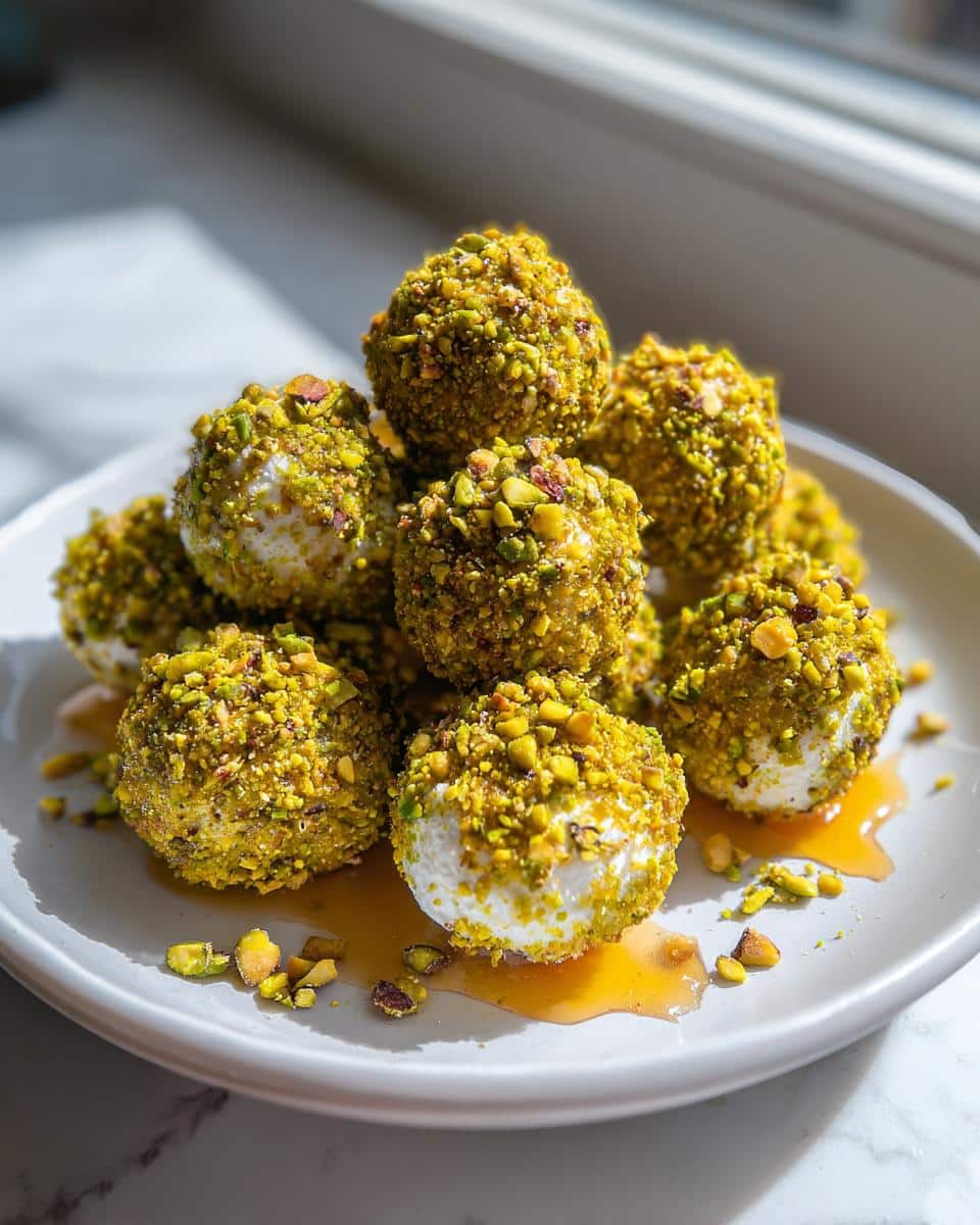 Ricotta Pistachio Honey Bites: 7 Heavenly No-Bake Treats